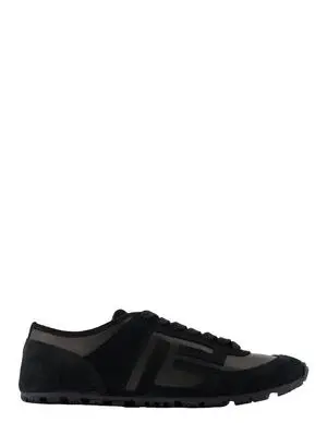 Balmain Racer 45 Leather Sneakers - Black