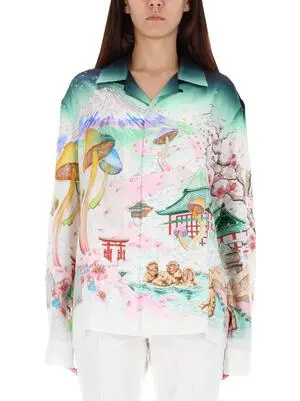 Casablanca Printed Silk Shirt - Multicolour