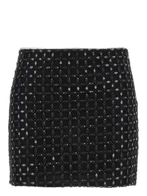 Remain Birger Christensen Beaded Mini Skirt - Black