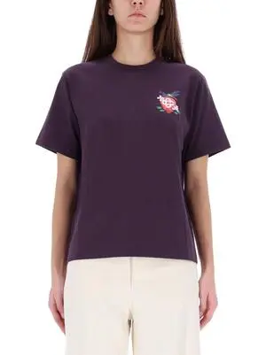 Casablanca T-shirt With Print - Purple