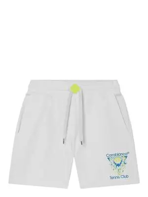 Casablanca Cotton Logo Shorts - White