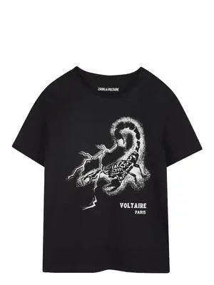 Zadig&Voltaire T-shirt With Scorpion Logo - Charcoal