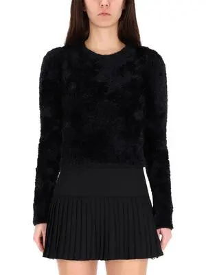 MARINE SERRE Wild Fluffy Jersey - Black