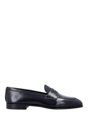 CHURCH'S Onyx Fumé Leather Loafer