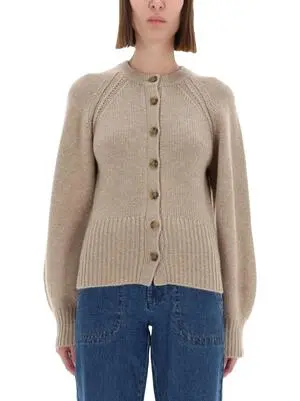 Guest In Residence Sculpted Cashmere Cardigan - Beige