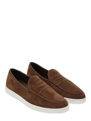 Church's Suede Pebbles Loafers - Brown