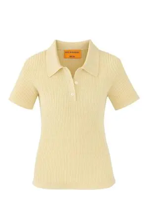 Guest In Residence Shrunken Polo Shirt - Beige