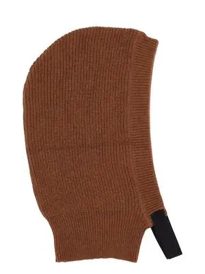 MARGARET HOWELL Knitted Hood - Brown