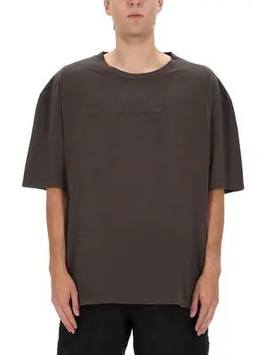 MAISON MARGIELA T Shirt With Logo - Brown