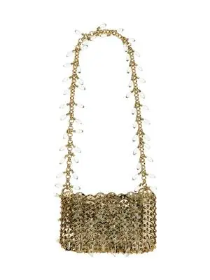 Rabanne 1969 Nano Crystal Shoulder Bag - Gold
