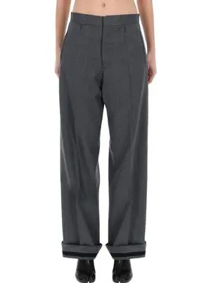 MAISON MARGIELA Tailored Straight Leg Pants - Grey