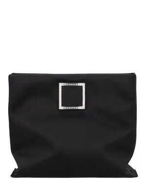 ROGER VIVIER Trompette Clutch Bag - Black