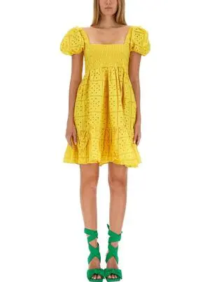 GANNI Mini Dress - Yellow