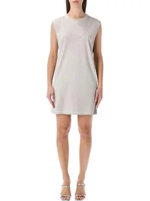 DIESEL® Cotton D-emb Dress - Grey Mist