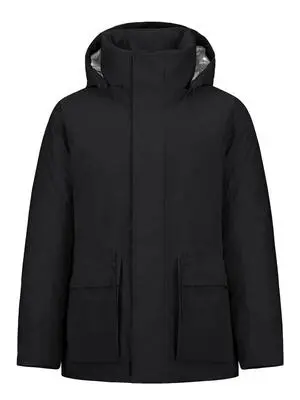 Herno Crinkle Metallic Parka - Black