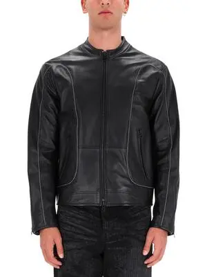DIESEL L-krixy Leather Jacket - Black