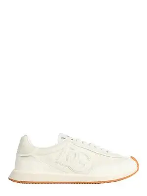 Dolce & Gabbana Cushion Leather Sneakers - White