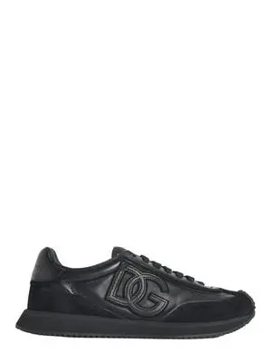 Dolce & Gabbana Cushion Leather Sneakers - Black
