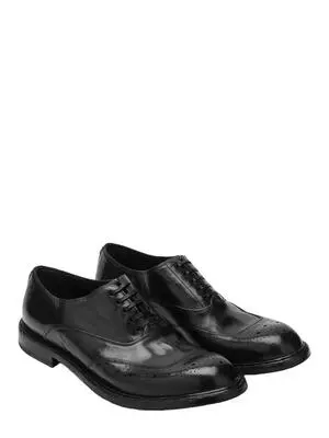 Dolce & Gabbana Calfskin Lace-up Shoe - Black