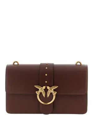 Pinko Love One Classic Crossbody Bag - Bordeaux