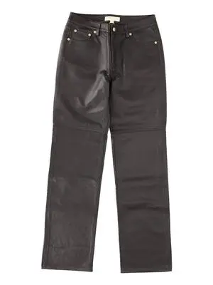 Michael Kors Leather Pants - Brown