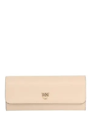 Pinko Wallet With Shoulder Strap - Beige