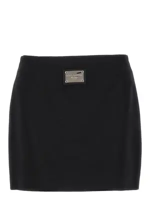Dolce & Gabbana Sicily’ Mini Skirt - Black