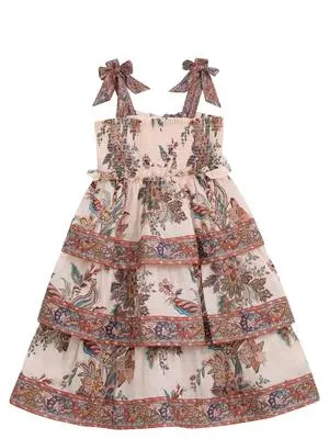 Zimmermann Tiered Cotton Dress - Multicolour