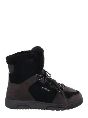 Off White Winter Boots - Black