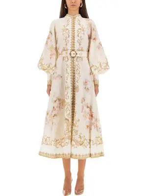 Zimmermann Midi Button Dress - Beige