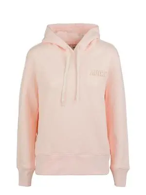 AUTRY Hooded Sweatshirt With Logo - Pink