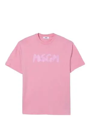 MSGM T-shirt With Logo - Pink