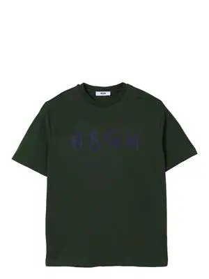 MSGM Logo T-shirt - Green