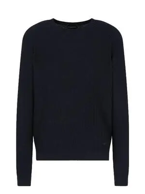 Emporio Armani Long Sleeve Pullover - Blue
