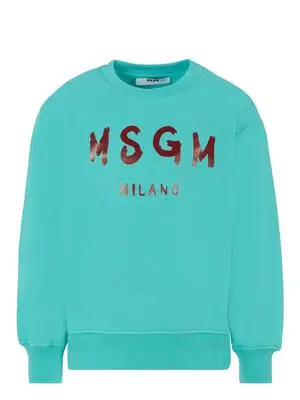 MSGM Logo Jersey - Blue