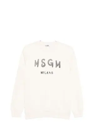 MSGM Logo Sweatshirt - Beige