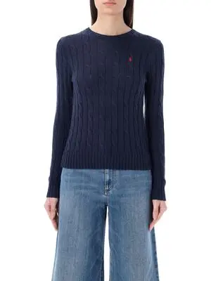 Polo Ralph Lauren Julianna Cable-Knit Sweater Hunter Navy