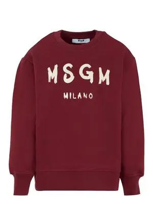 MSGM Logo Jersey - Red