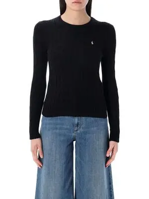 Polo Ralph Lauren Julianna Cable-Knit Sweater Black