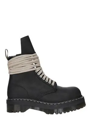 DR. MARTENS X RICK OWENS Quad Sole Steel Toe Boots - Black