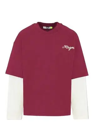 MSGM T-shirt Jersey - Red