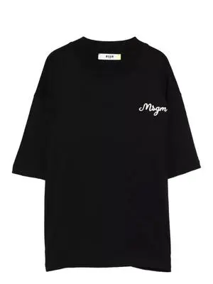 MSGM T-shirt In Jersey - Black