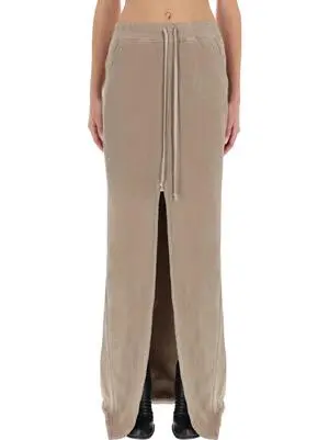 Rick Owens Long 'phileg Pillar' Skirt - Ivory