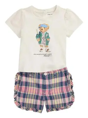 Polo Ralph Lauren T-shirt With Shorts Set - Multicolour