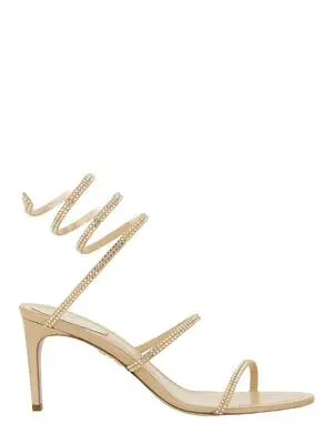 Rene Caovilla High Heel With Strappy Detailing - Beige