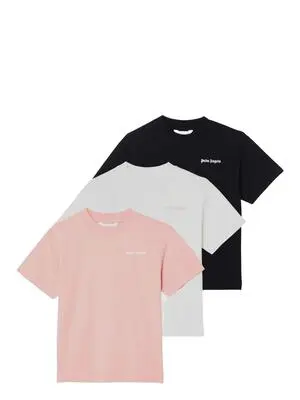 Palm Angels Three T-shirt Set - White