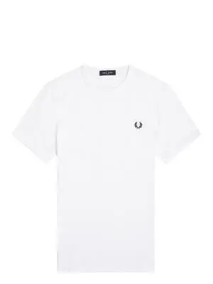 Fred Perry T Shirt With Logo - White