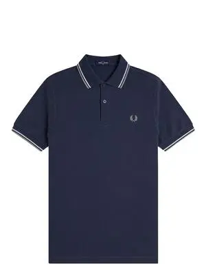 Fred Perry Polo With Logo - Blue