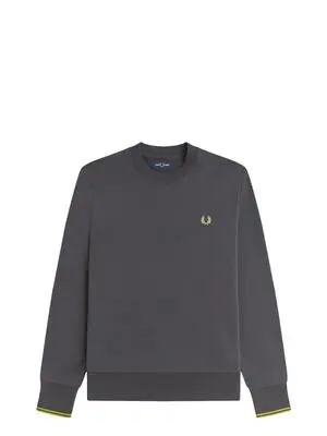 Fred Perry Sweatshirt With Logo - Charcoal