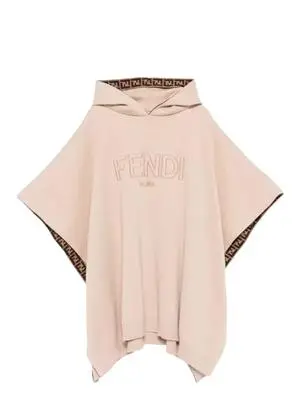 Fendi Virgin Wool Cape - Beige